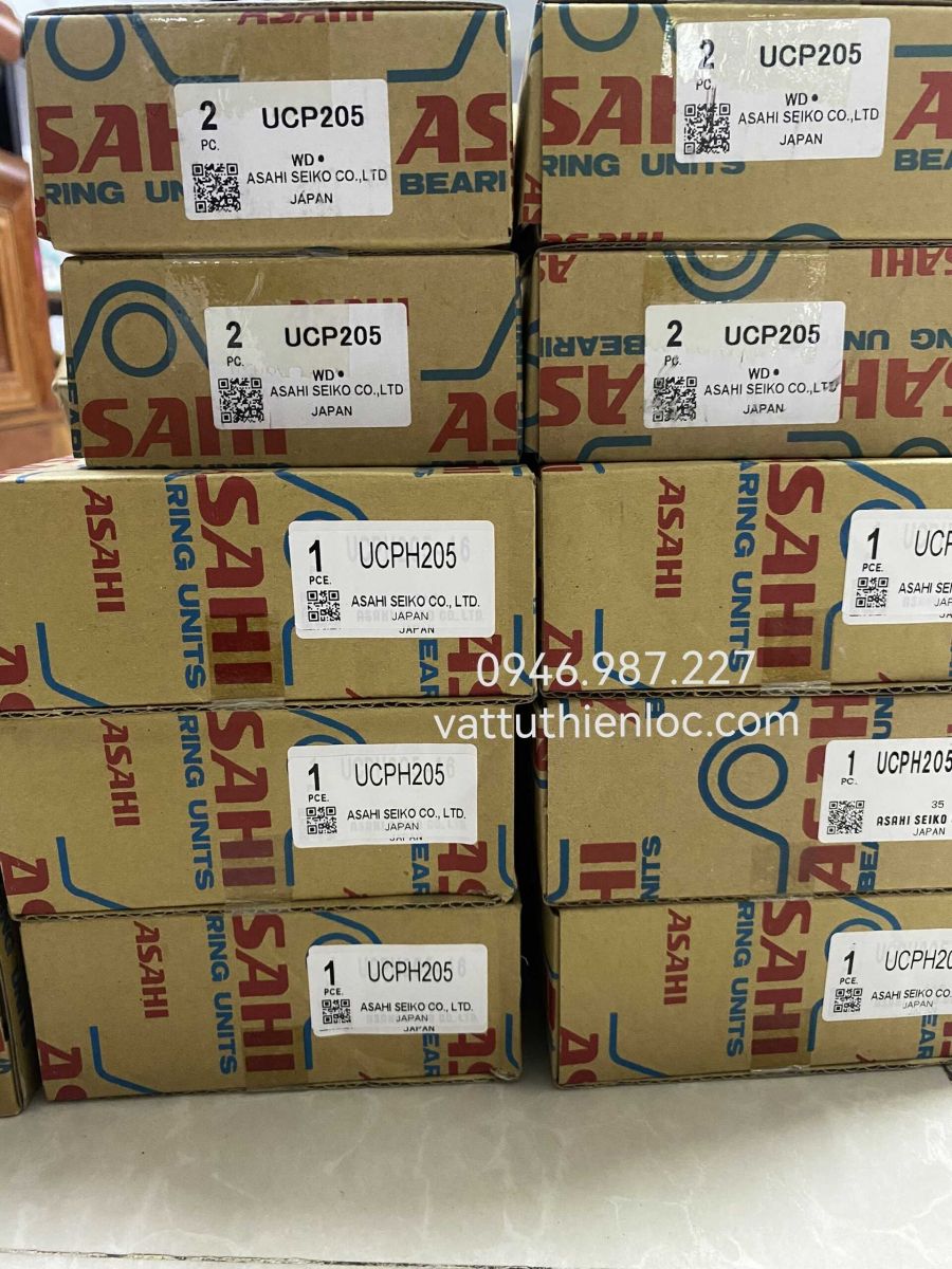 VÒNG BI BẠC ĐẠN ASAHI, GỐI ĐỠ ASAHI UCP205, UCPH205, UC206, UCP206, FC206…